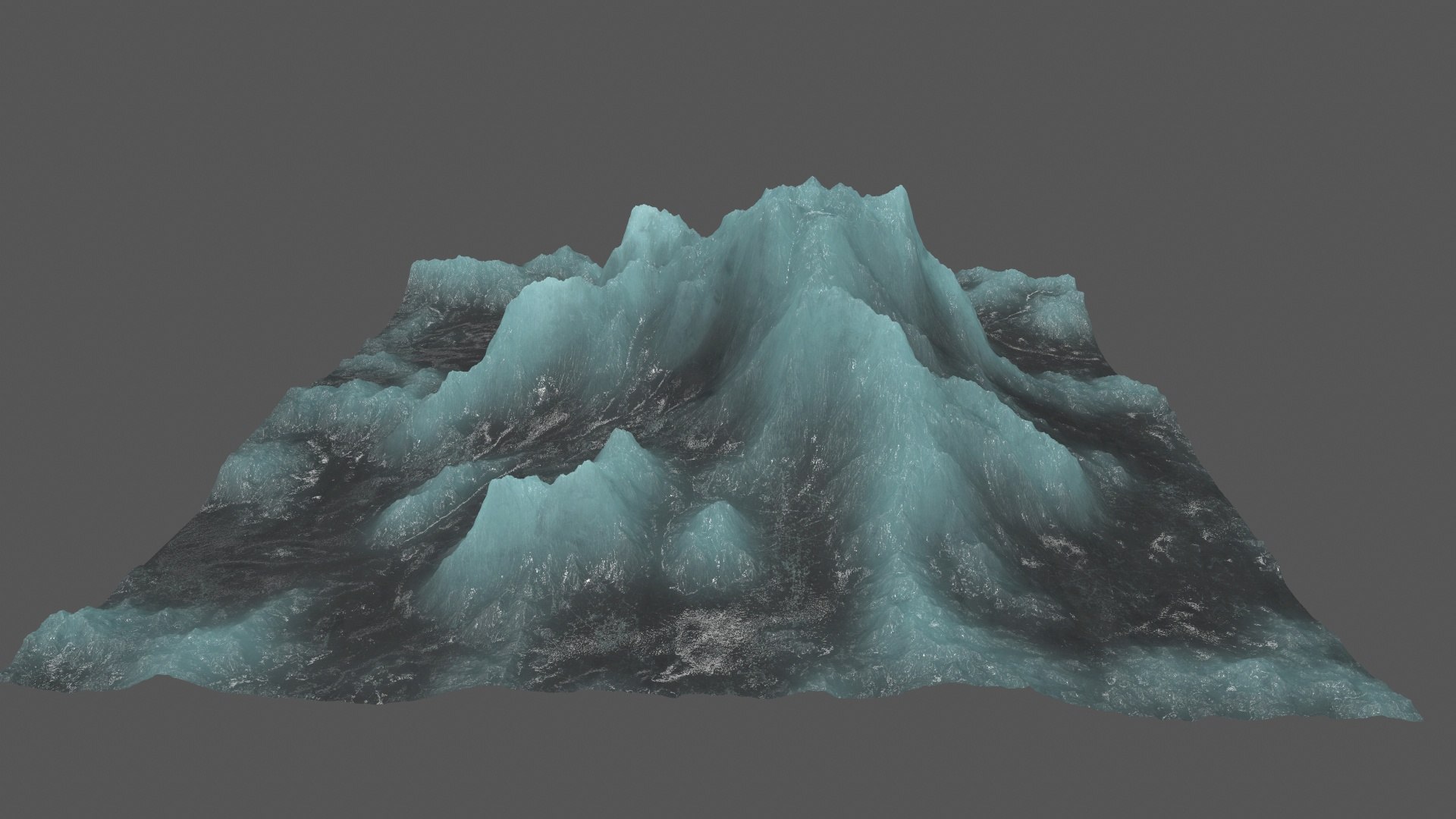 3D ice mountain model - TurboSquid 1313366