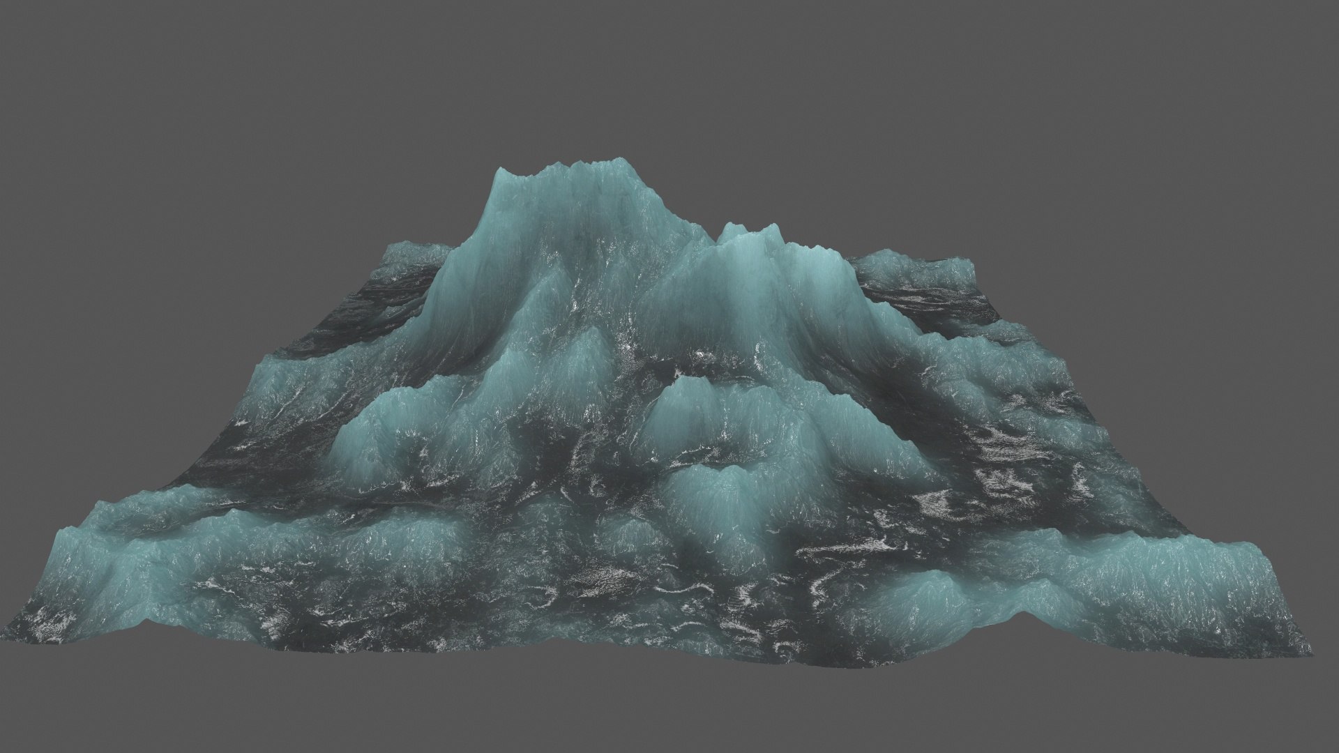 3D ice mountain model - TurboSquid 1313366