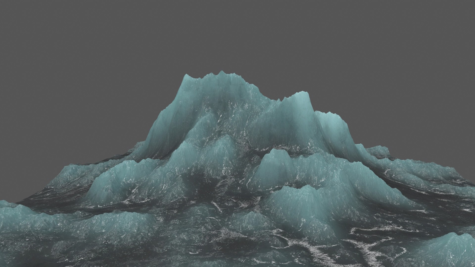 3D ice mountain model - TurboSquid 1313366