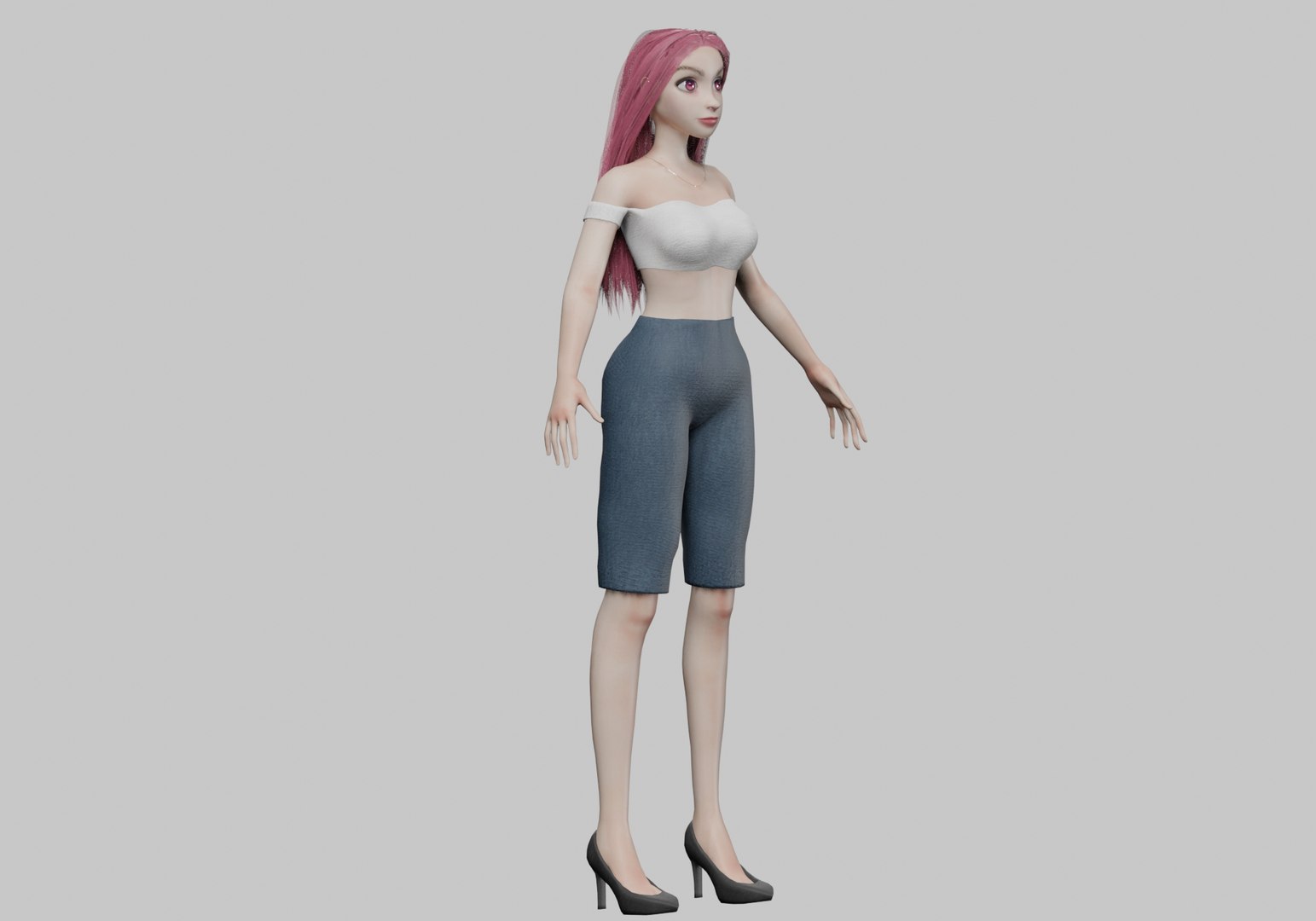 Young Cartoon Girl V29338 Model - TurboSquid 2264740