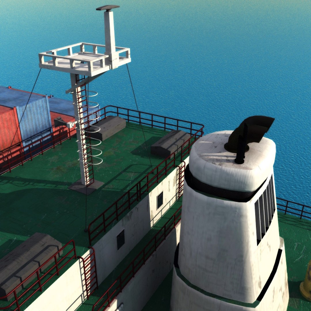 3d Model Of Container Vessel