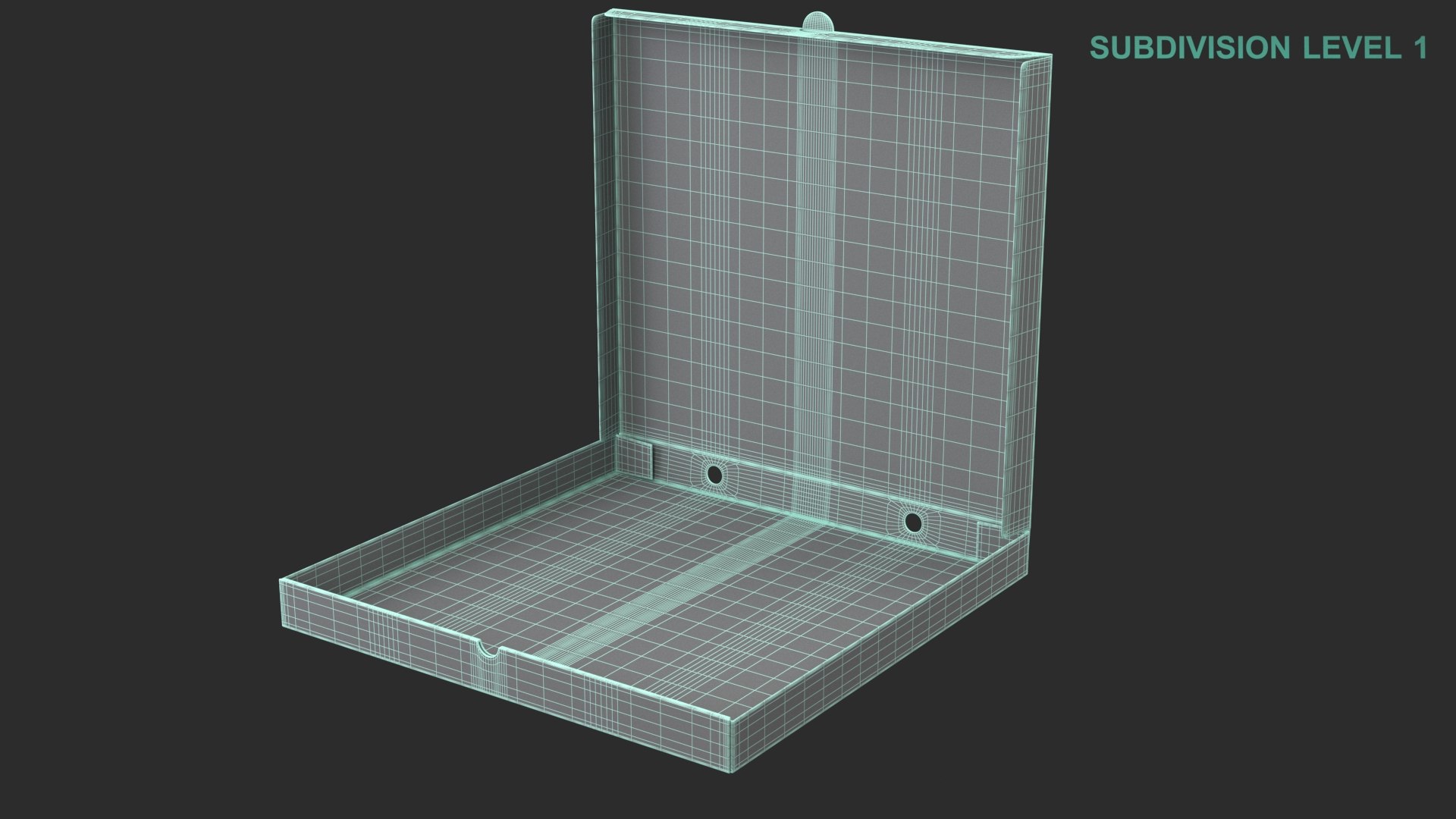 Pizza Box Open 3D Model - TurboSquid 1864936