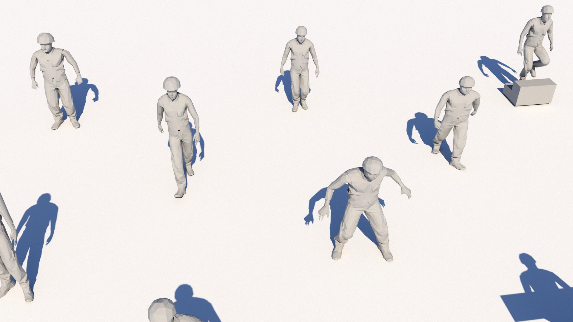 3D People Motion Crowd Model - TurboSquid 1638957