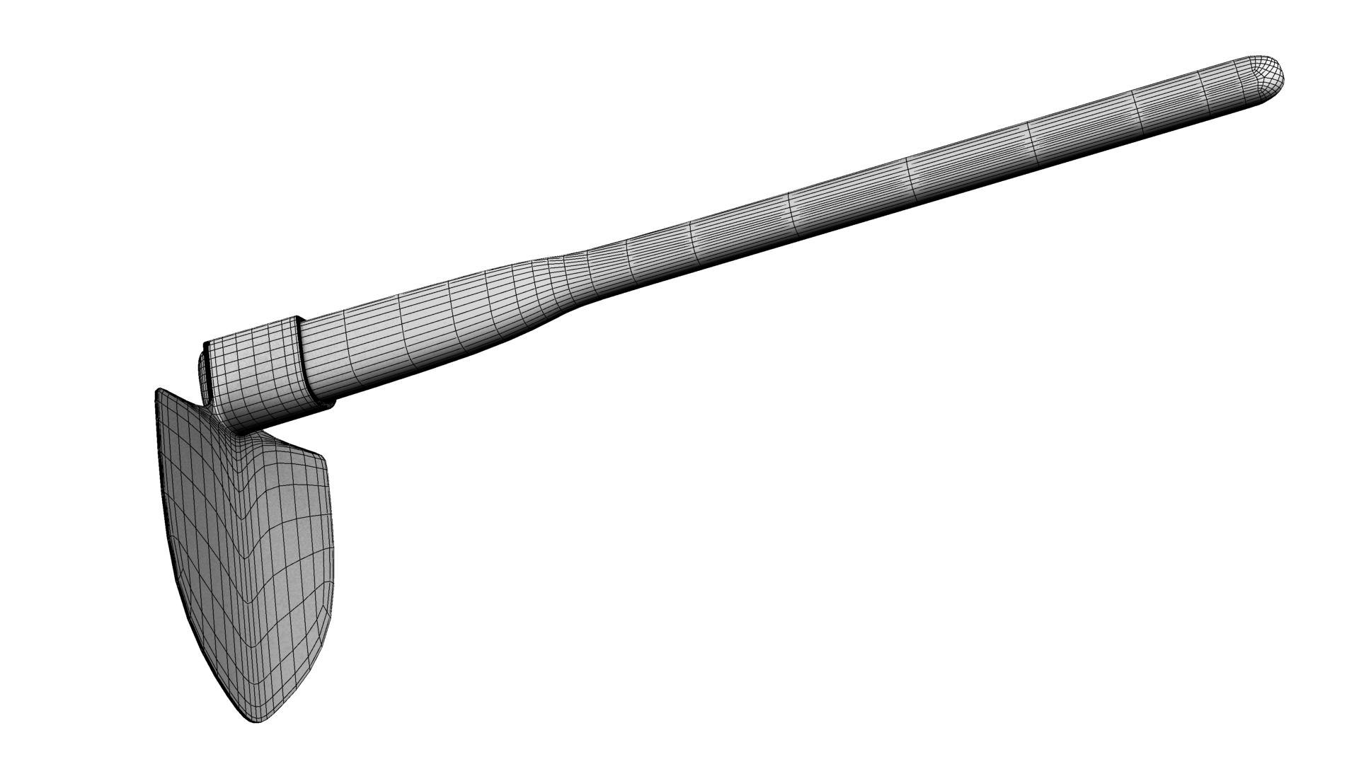 3D hoe tool - TurboSquid 1662570