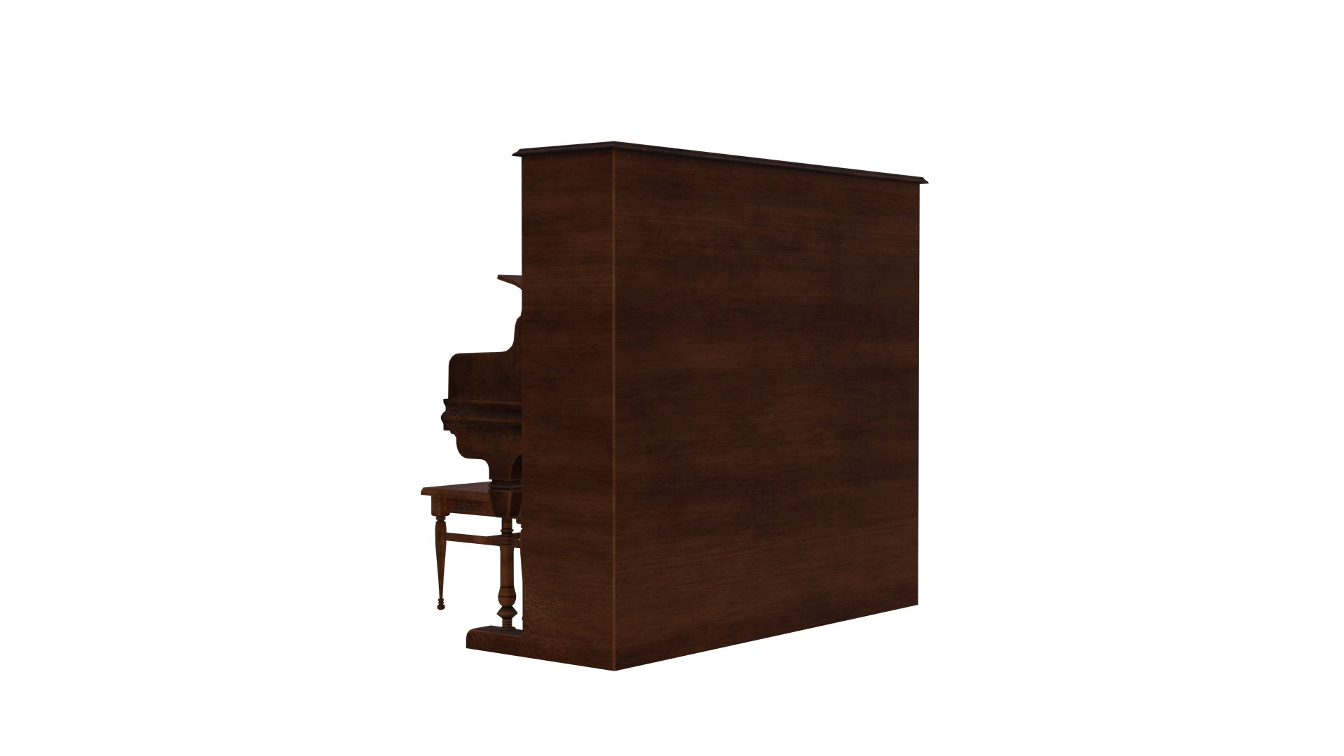 3D Low Poly Piano With Bench 3D Model Model - TurboSquid 2297865