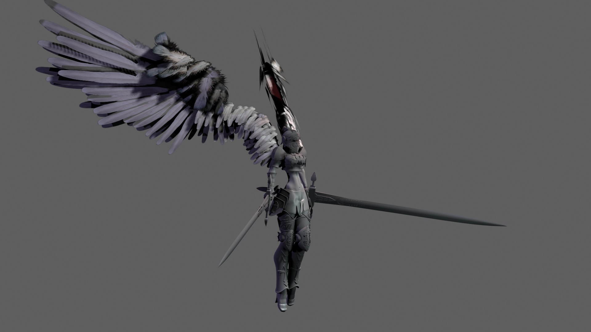3dsmax Angel Armor