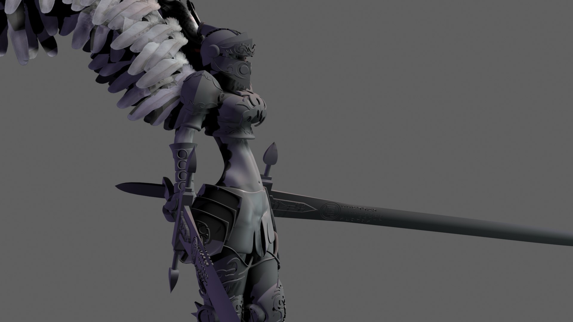 3dsmax Angel Armor