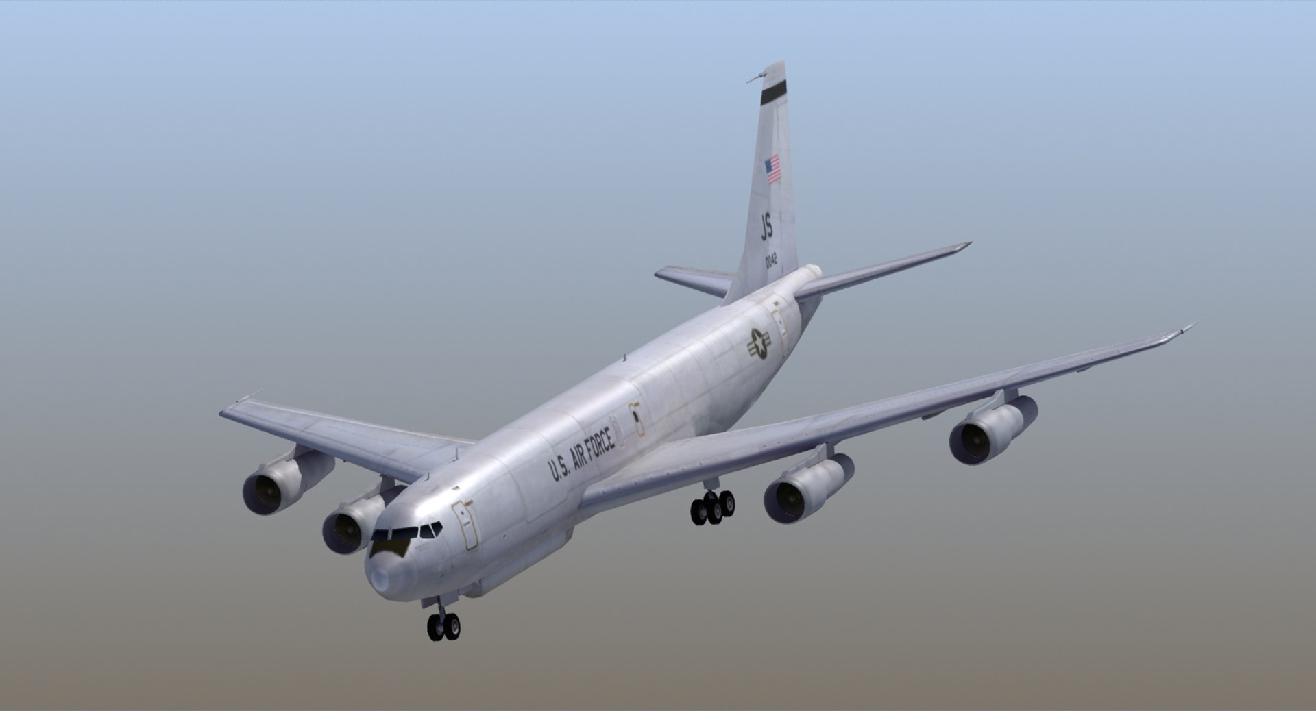 3d Model E8 Joint Stars Surveillance