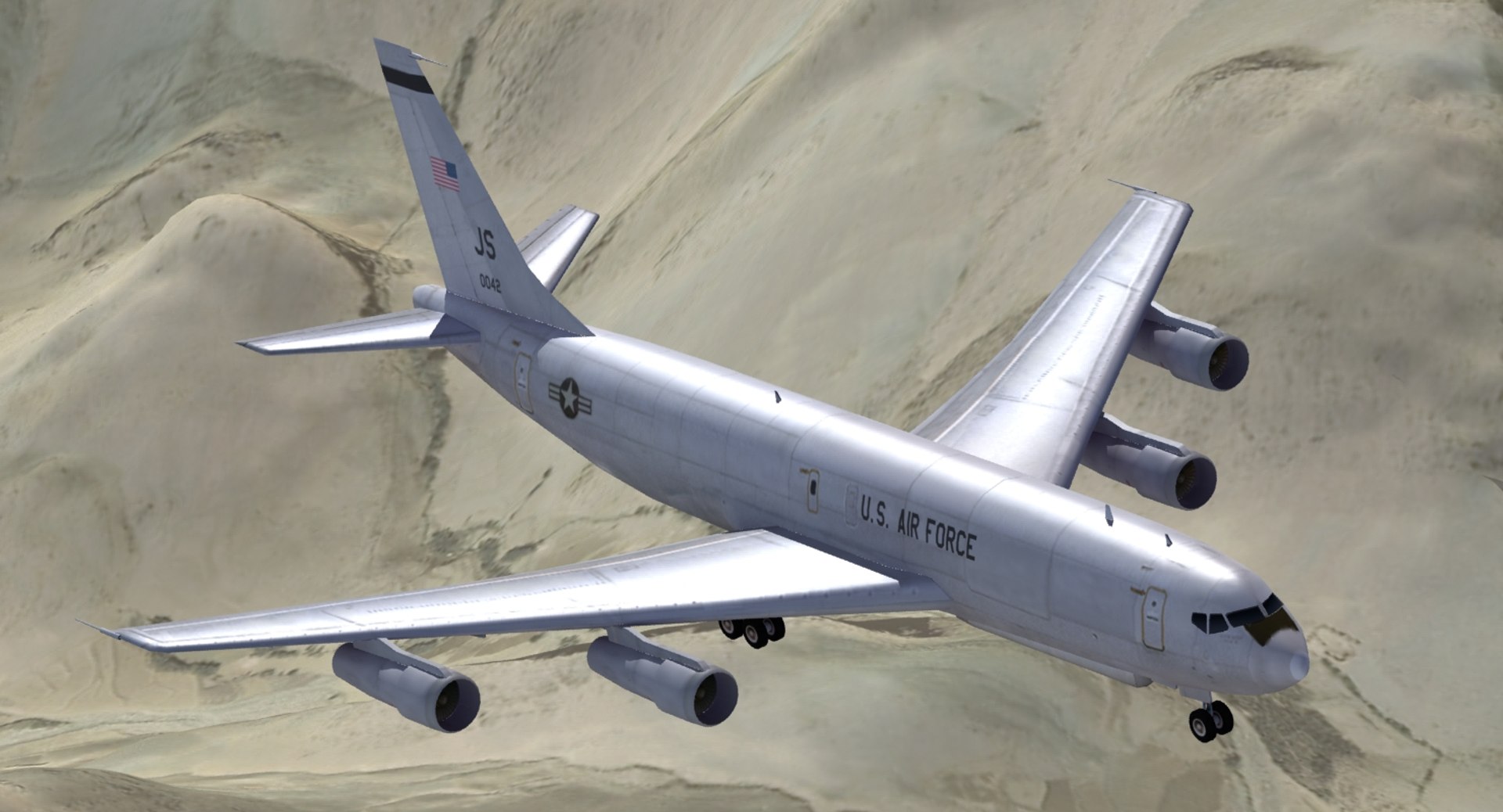 3d Model E8 Joint Stars Surveillance