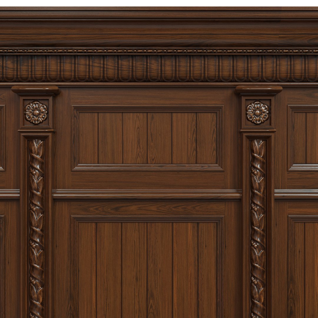 Wood Panels 3D Model - TurboSquid 1438337