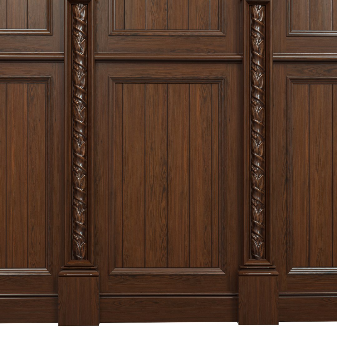 Wood Panels 3D Model - TurboSquid 1438337