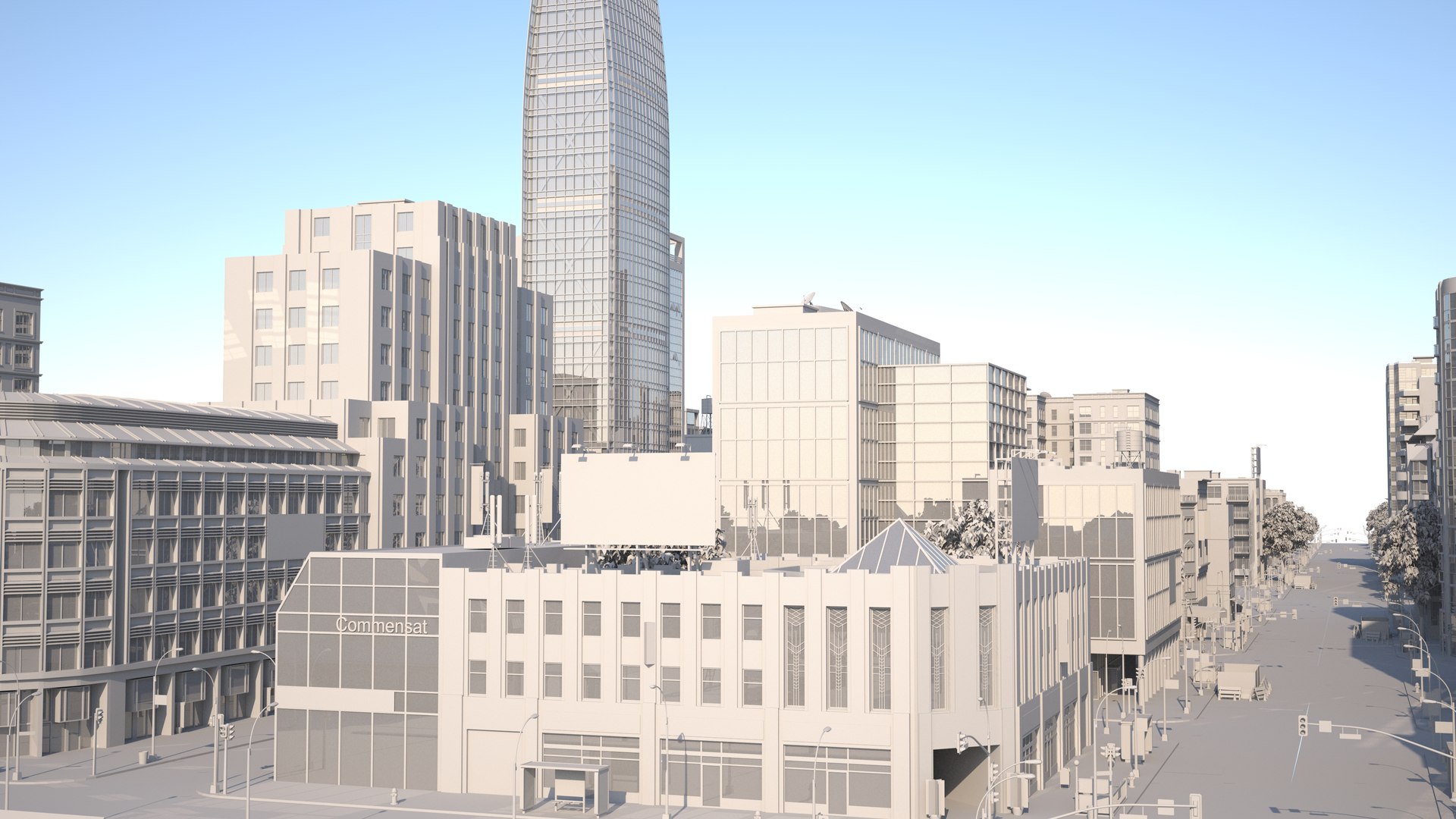 City Downtown And Suburb 3D Model - TurboSquid 1767093