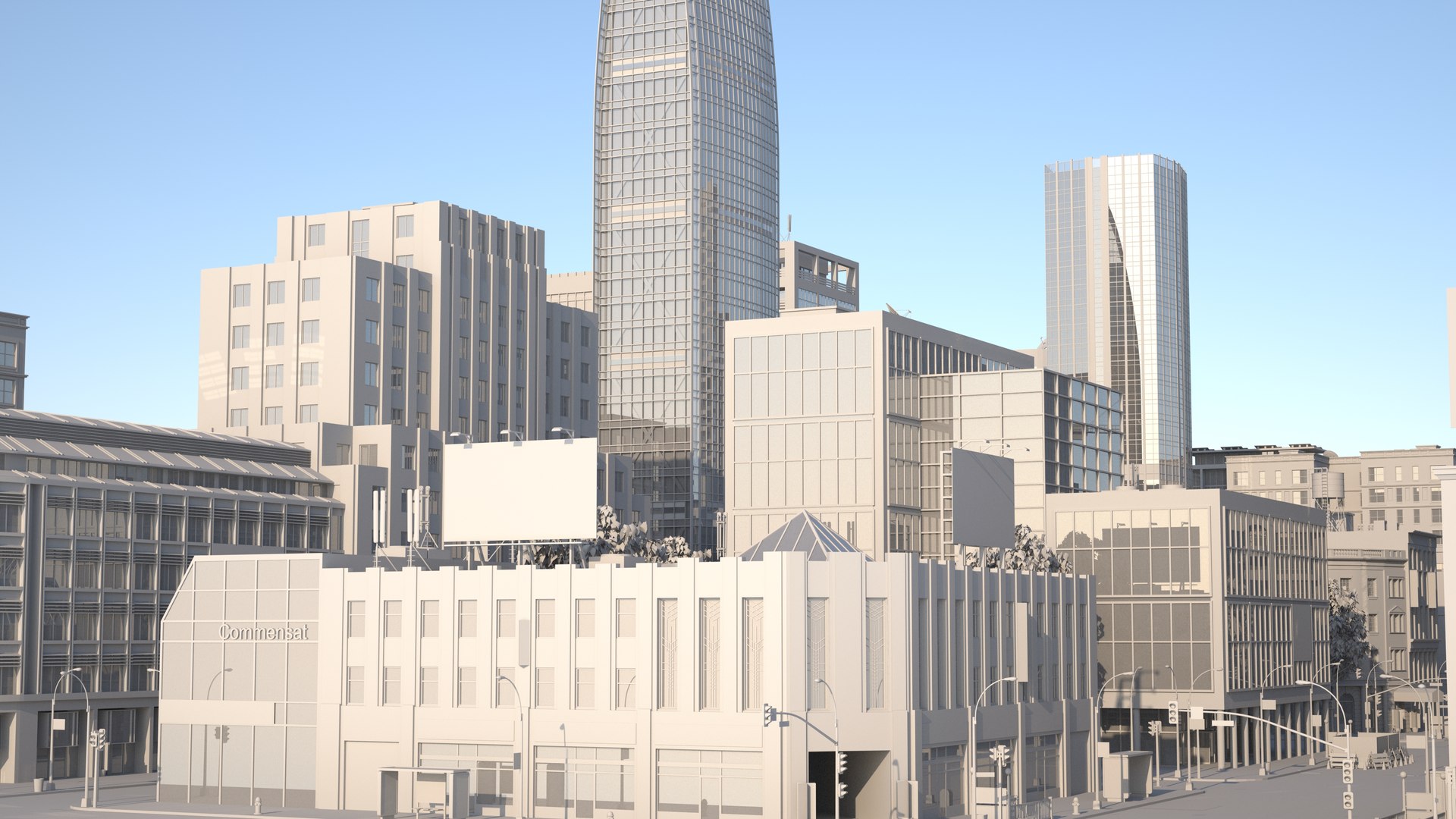 City Downtown And Suburb 3D Model - TurboSquid 1767093