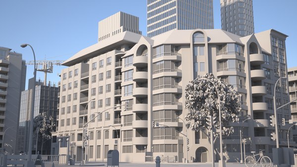 City Downtown and Suburb 3D model - TurboSquid 1767093