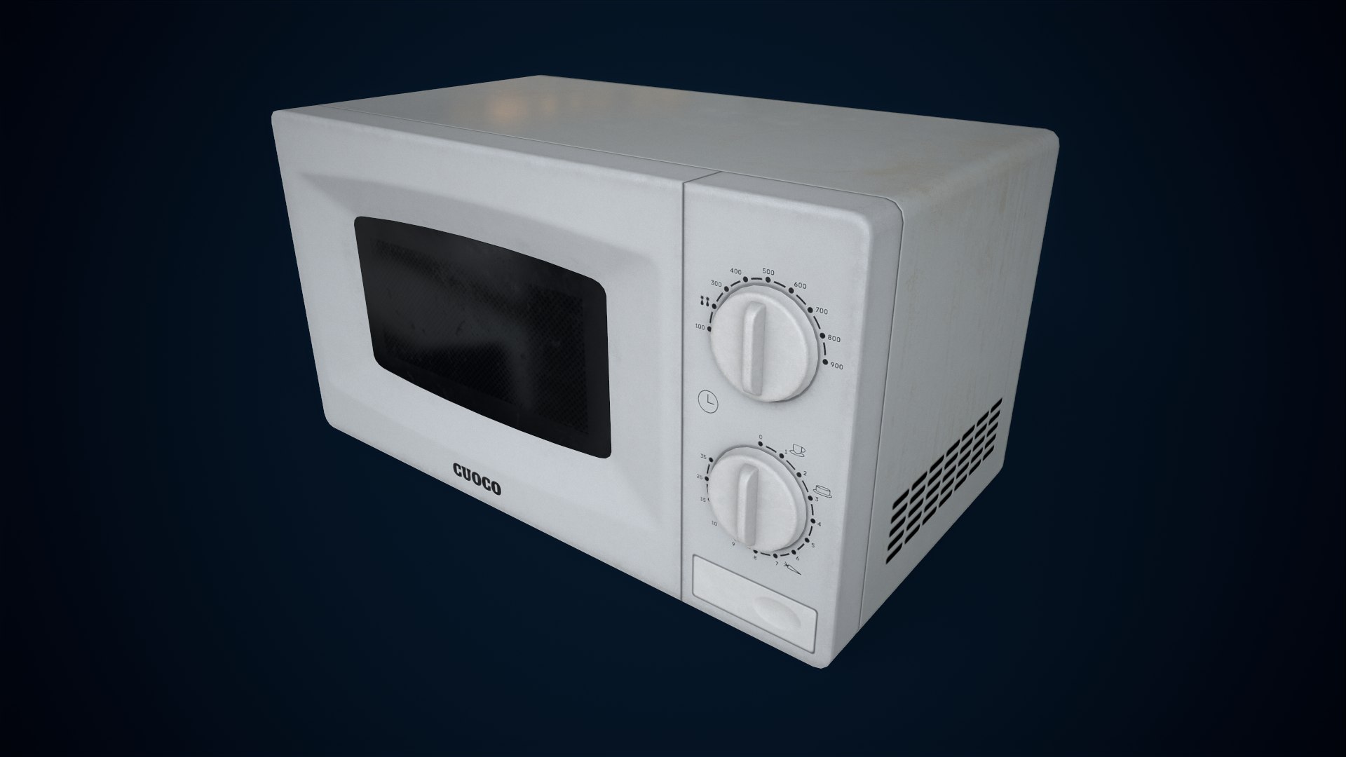 Old Classic Microwave 3D Model - TurboSquid 2053434