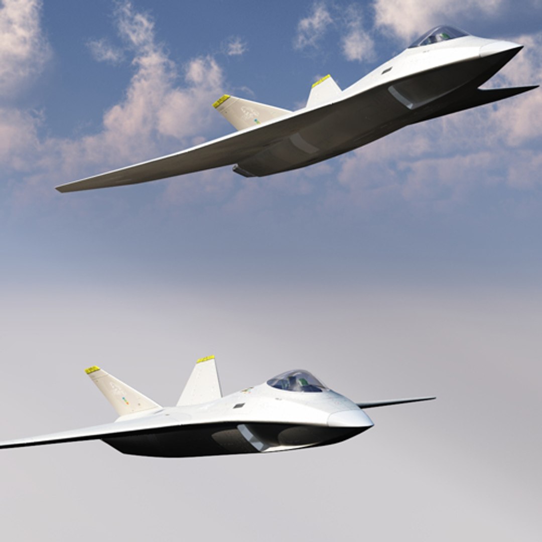 3ds Max F-25 Grey Futuristic Fighter