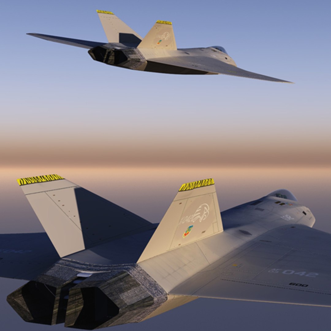 3ds Max F-25 Grey Futuristic Fighter