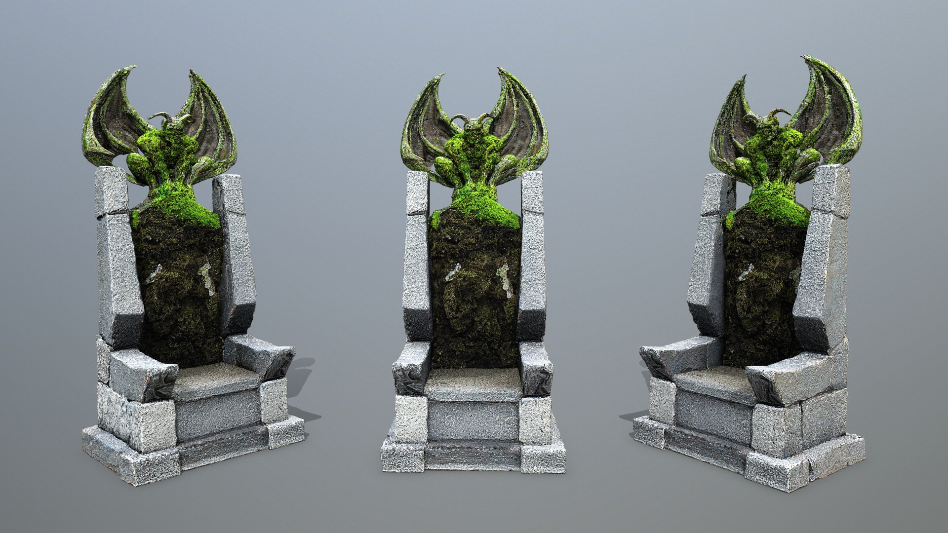 Devil Stone Throne 3D - TurboSquid 2268822