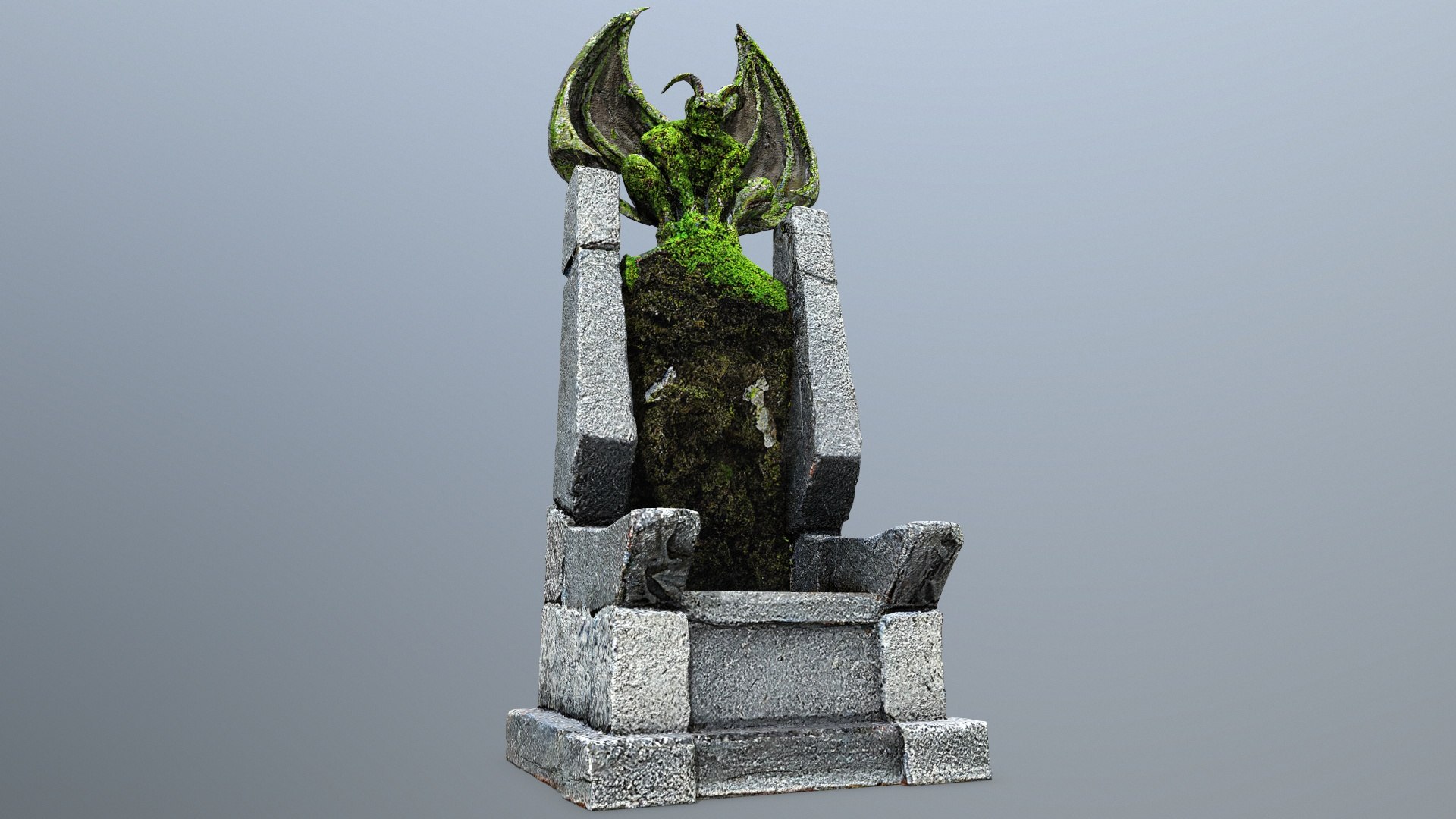 Devil Stone Throne 3D - TurboSquid 2268822
