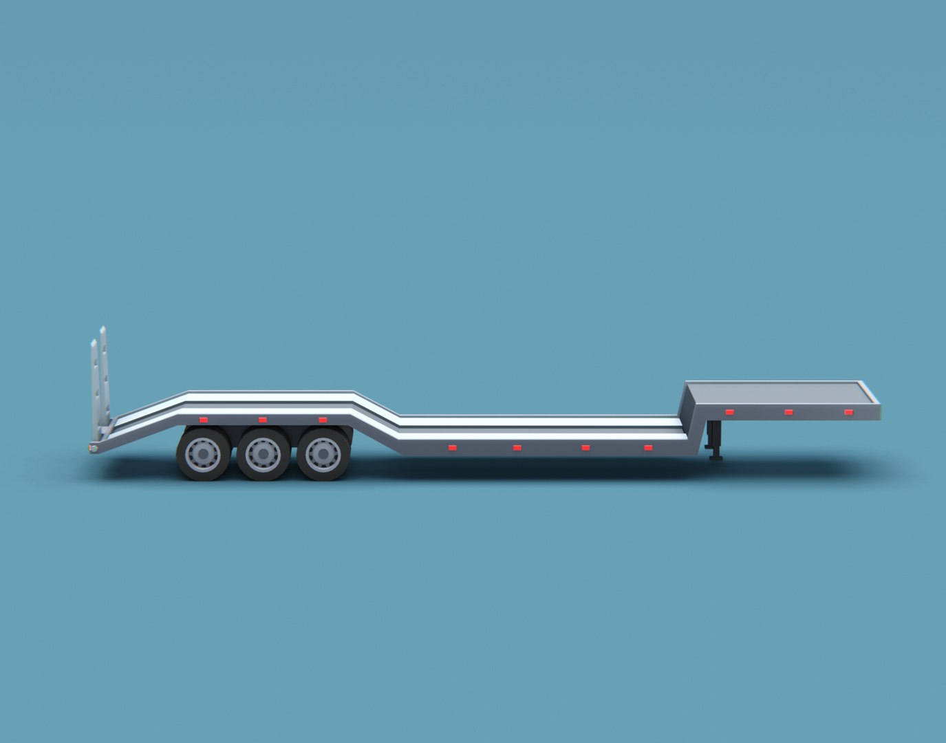 3D Cartoon Stylized Three Type Semi Trailers Pack - TurboSquid 1778267