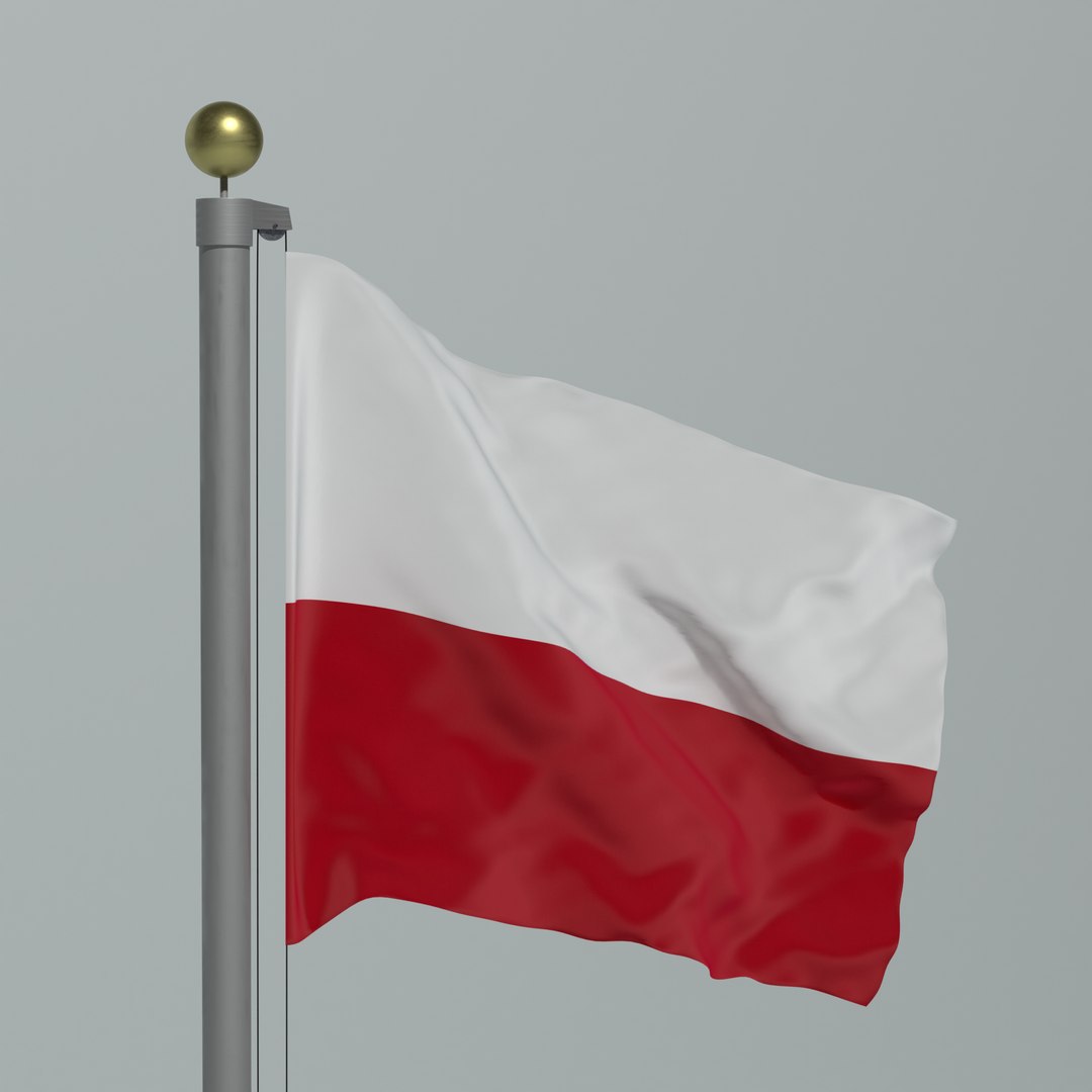 3D POLAND FLAG Model - TurboSquid 1822282