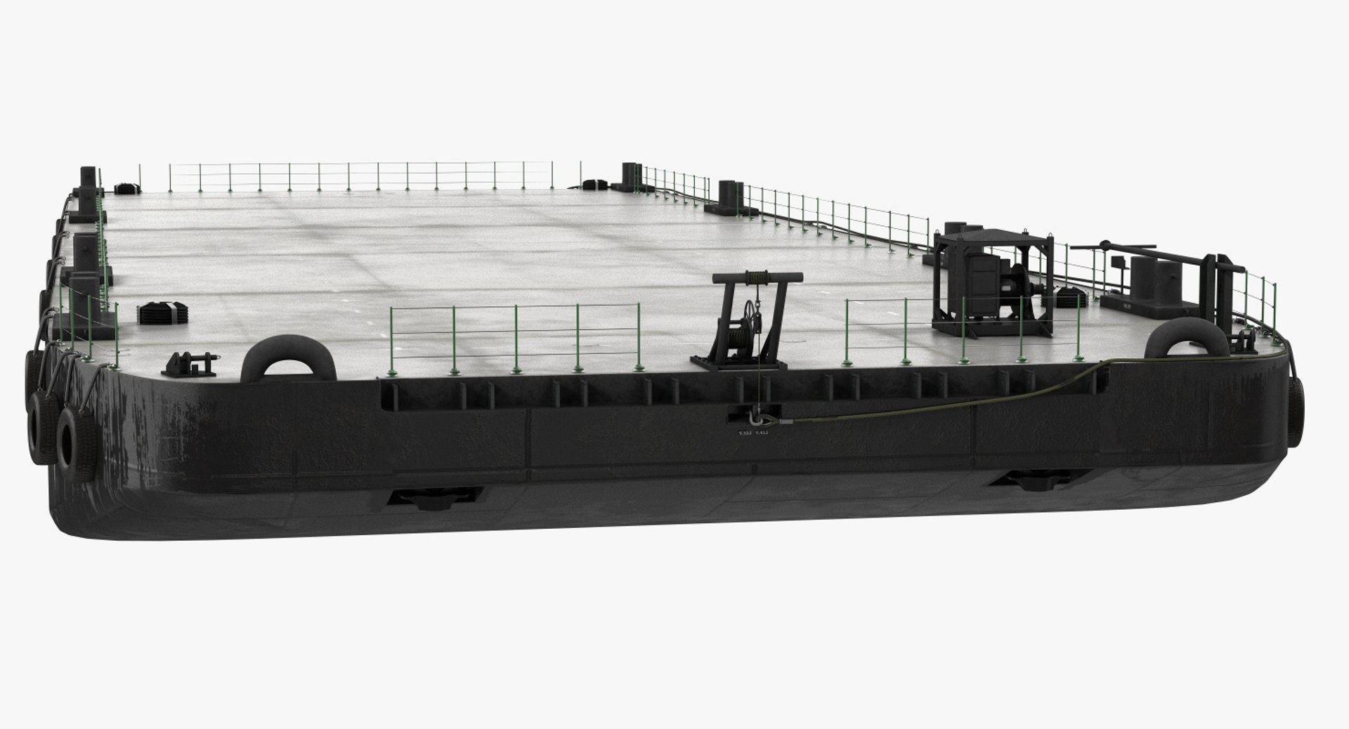 3D Flat Barge Model - TurboSquid 1311275