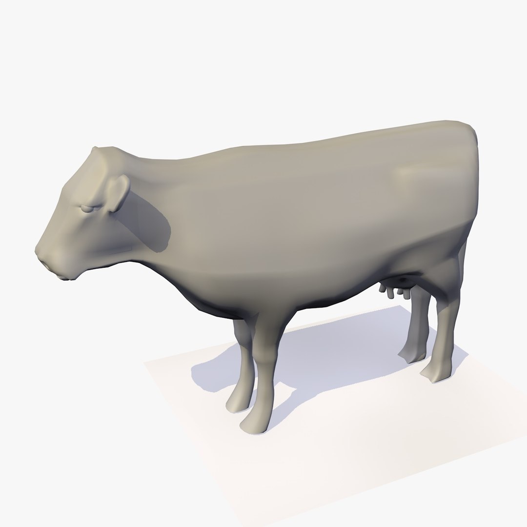 3D Base Mesh Cow Rigged - TurboSquid 1151150