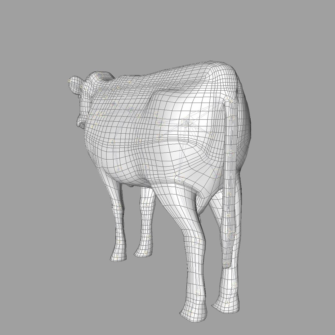 3D Base Mesh Cow Rigged - TurboSquid 1151150