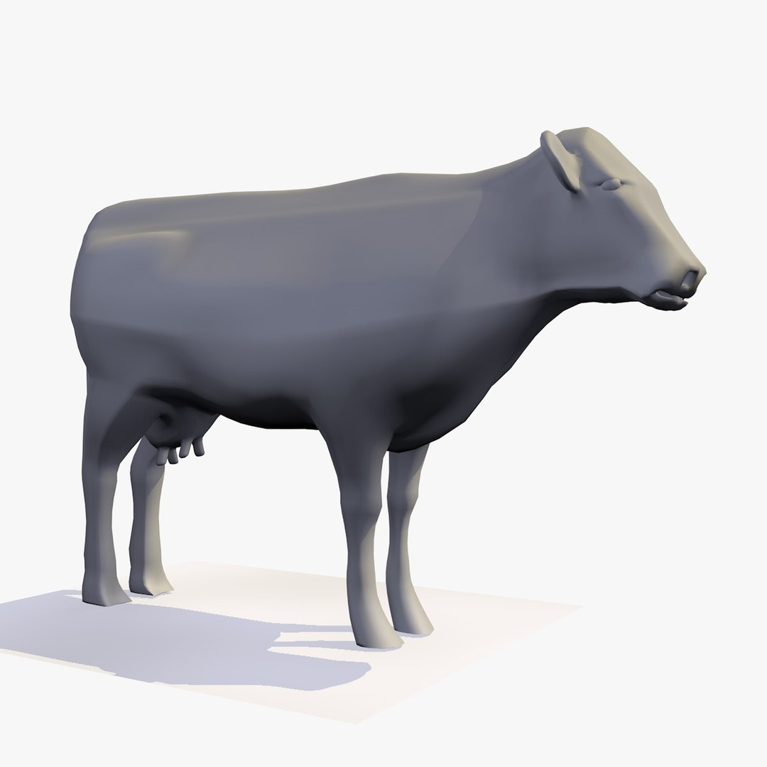 3D Base Mesh Cow Rigged - TurboSquid 1151150