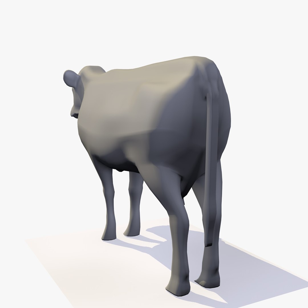 3D Base Mesh Cow Rigged - TurboSquid 1151150