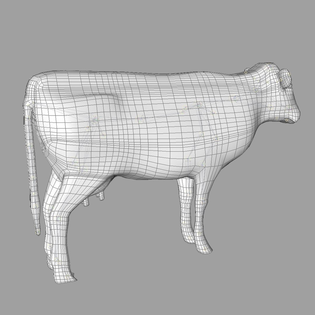 3D Base Mesh Cow Rigged - TurboSquid 1151150