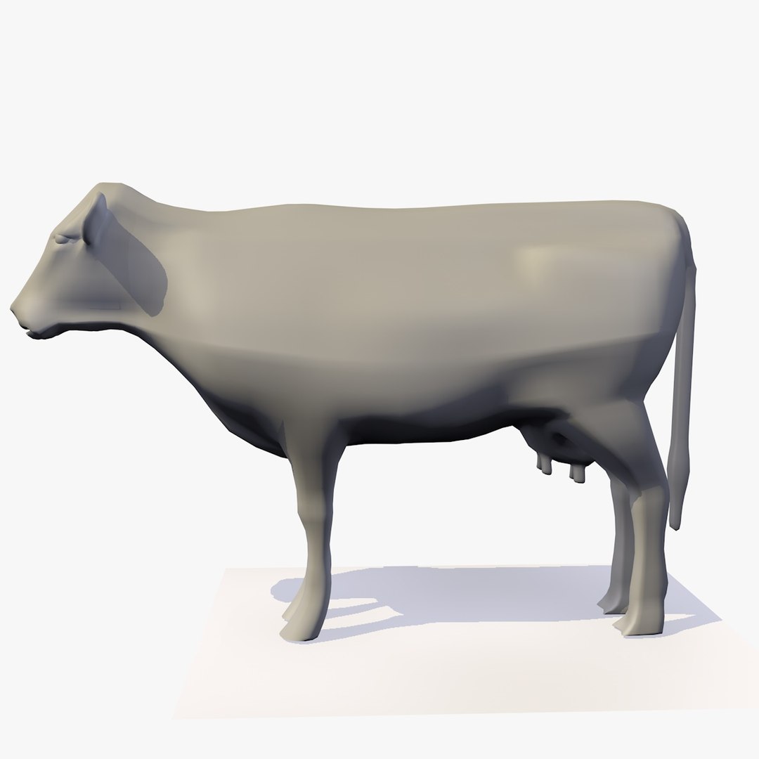3D Base Mesh Cow Rigged - TurboSquid 1151150