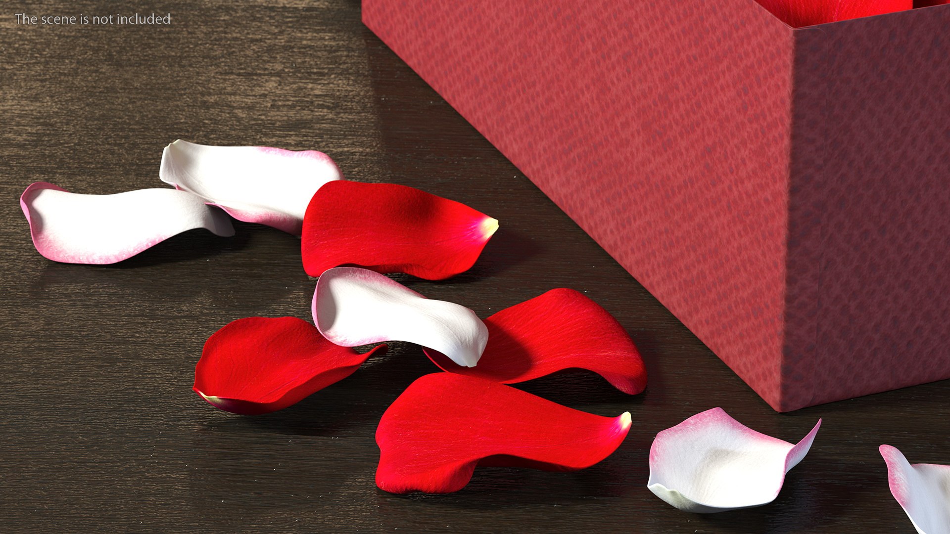 Box With Rose Petals 3D model - TurboSquid 1851774