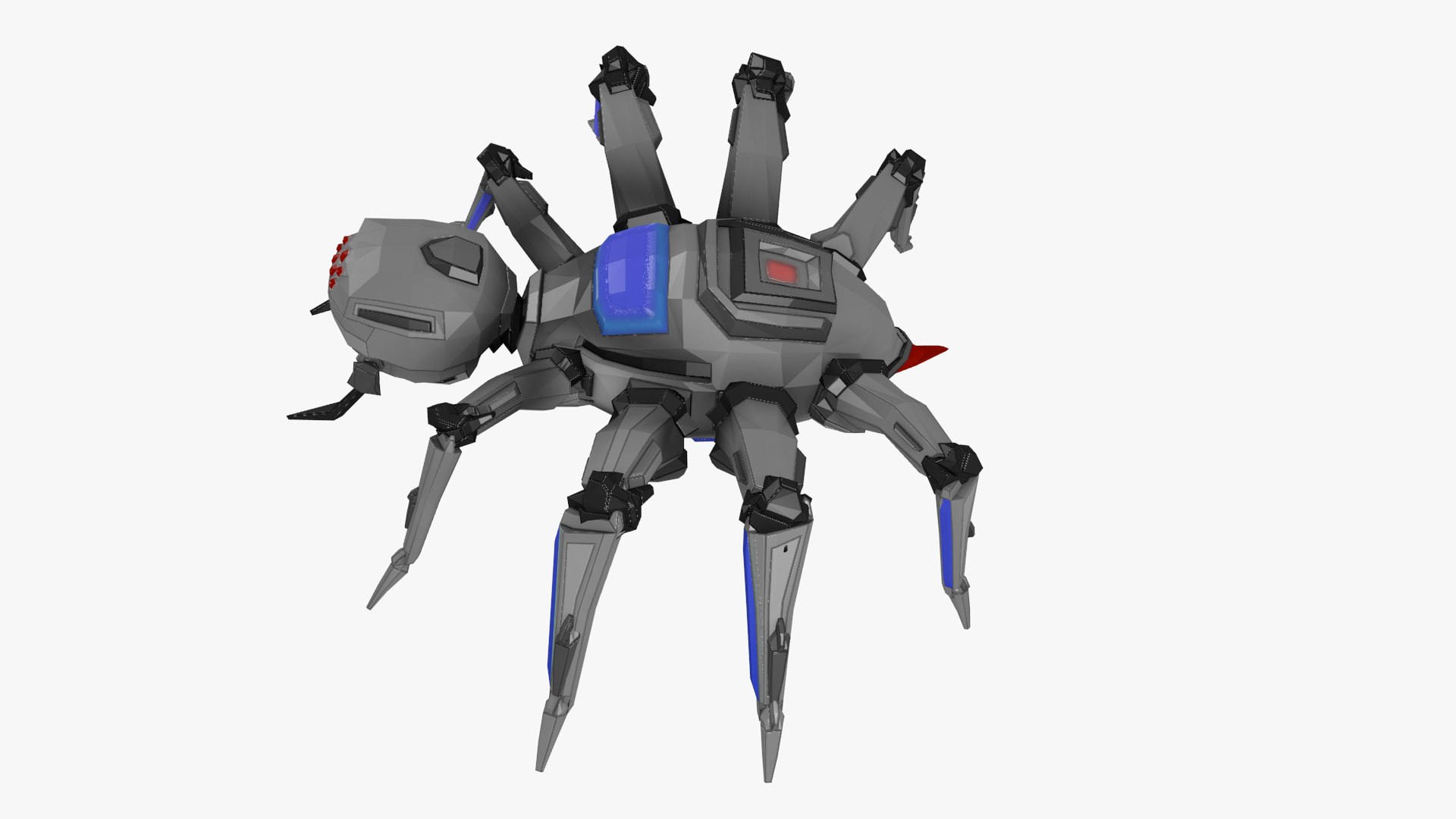 3D Sci-fi Spider Robot Model - TurboSquid 1547606