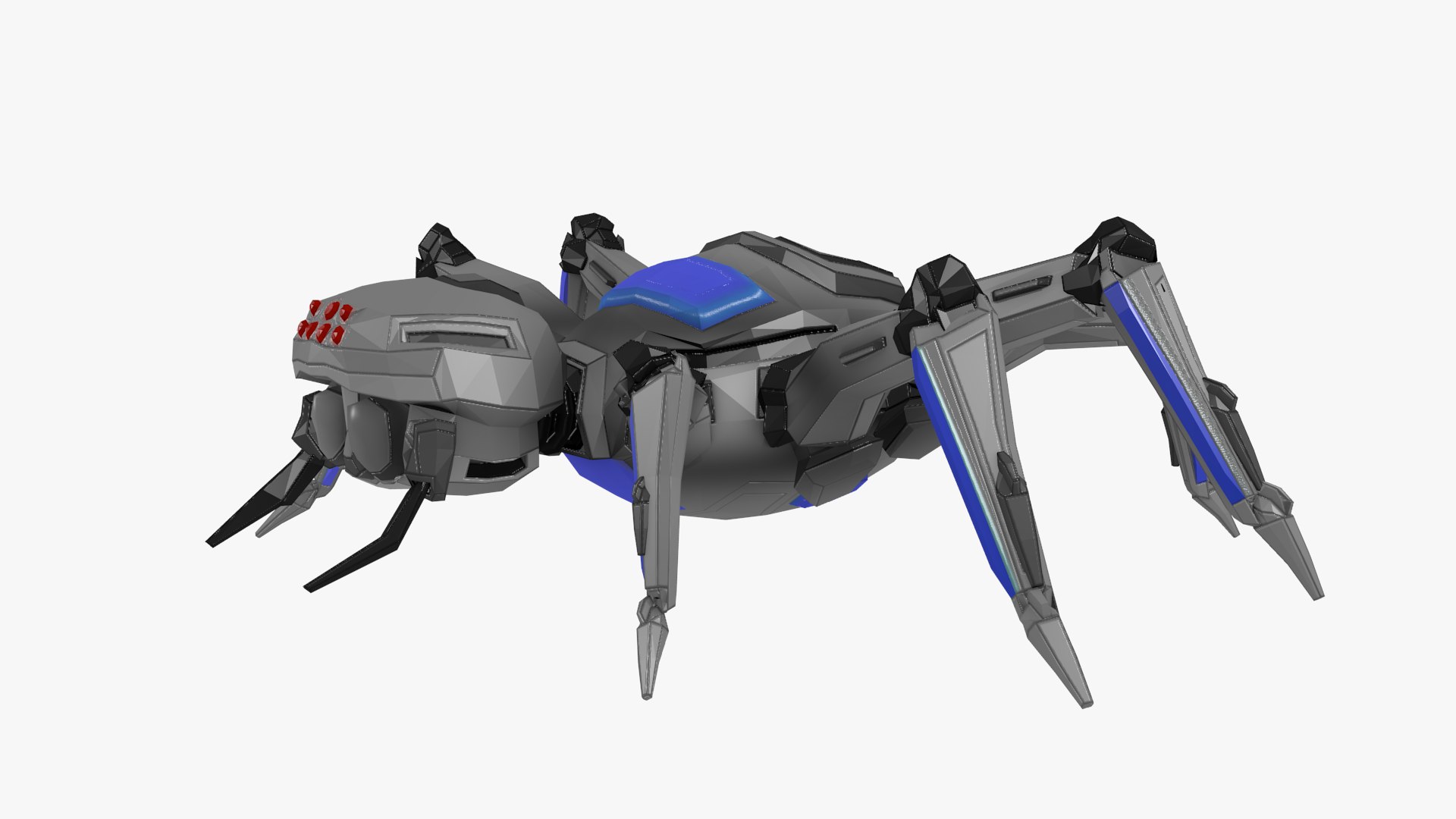 3D Sci-fi Spider Robot Model - TurboSquid 1547606