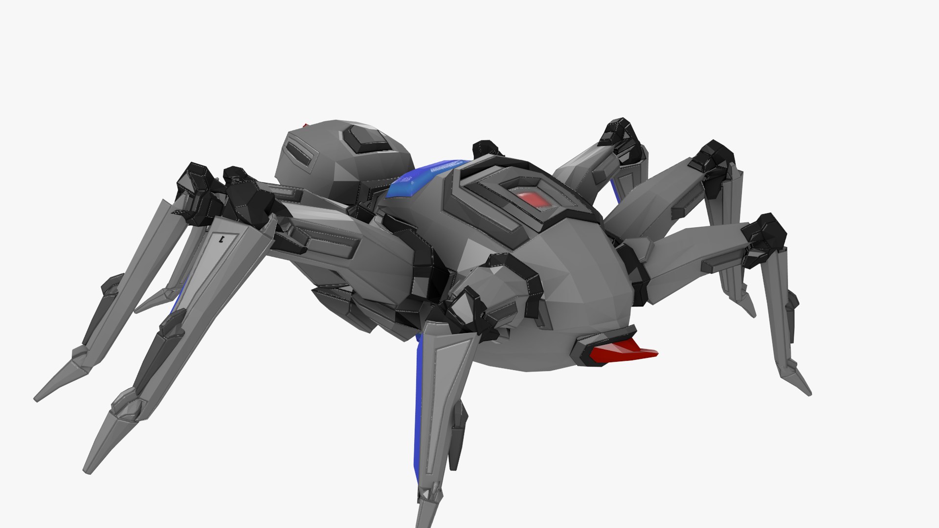 3D Sci-fi Spider Robot Model - TurboSquid 1547606