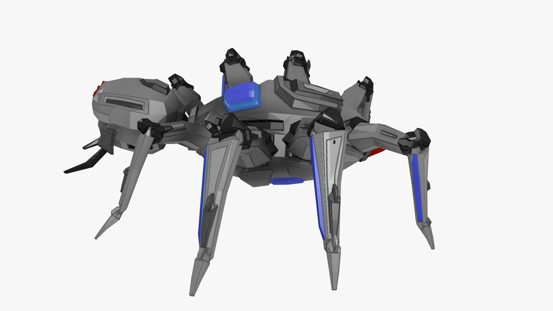 3D Sci-fi Spider Robot Model - TurboSquid 1547606
