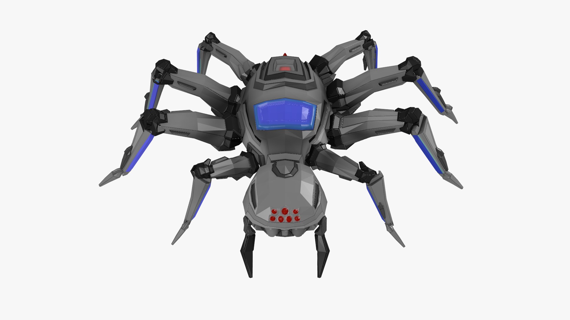 3D Sci-fi Spider Robot Model - TurboSquid 1547606