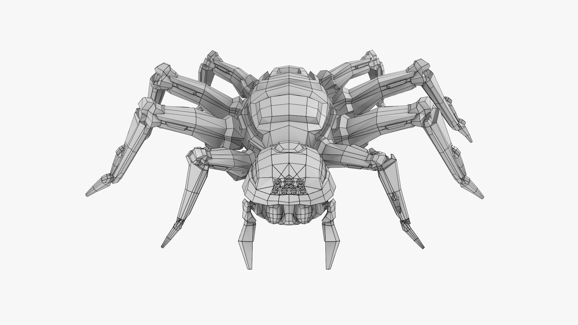 3D Sci-fi Spider Robot Model - TurboSquid 1547606