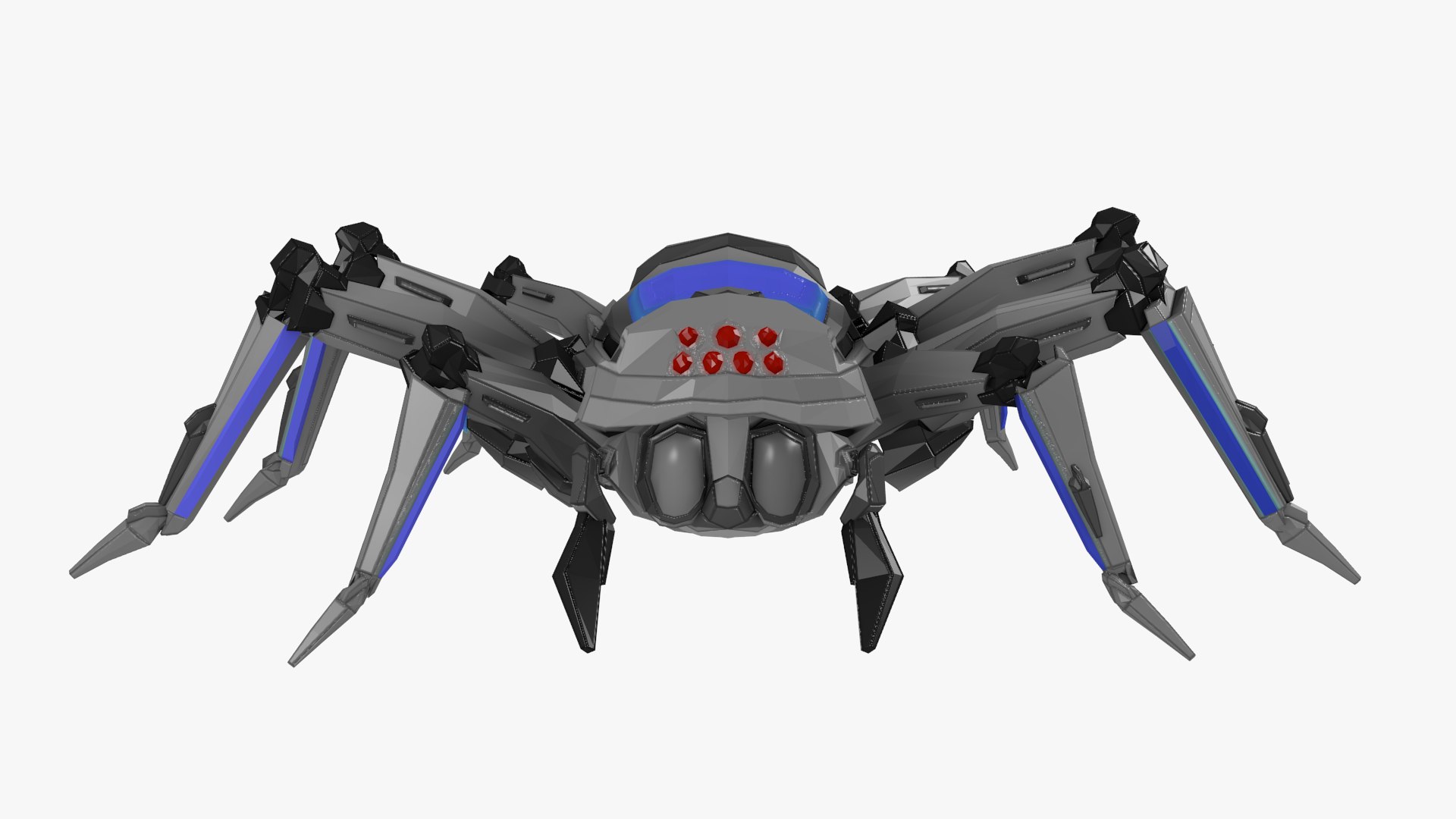 3D Sci-fi Spider Robot Model - TurboSquid 1547606
