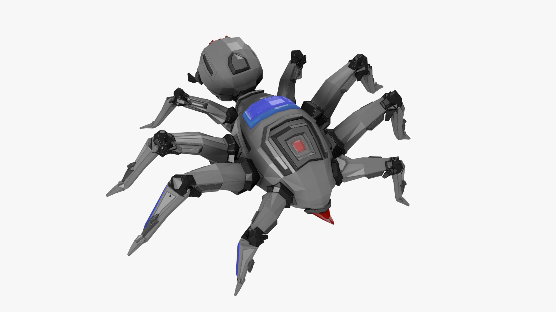 3D Sci-fi Spider Robot Model - TurboSquid 1547606