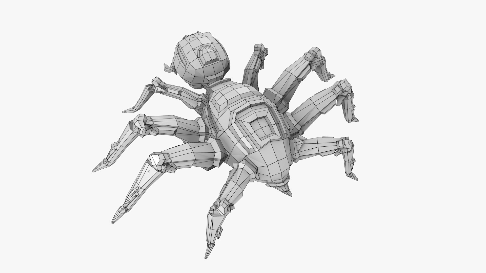 3D Sci-fi Spider Robot Model - TurboSquid 1547606
