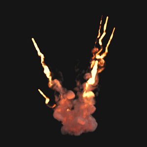 explosion effects 3d model