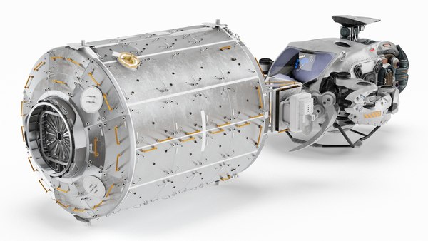 スペースモジュール付き SF スペースローダー3Dモデル - TurboSquid 2307292