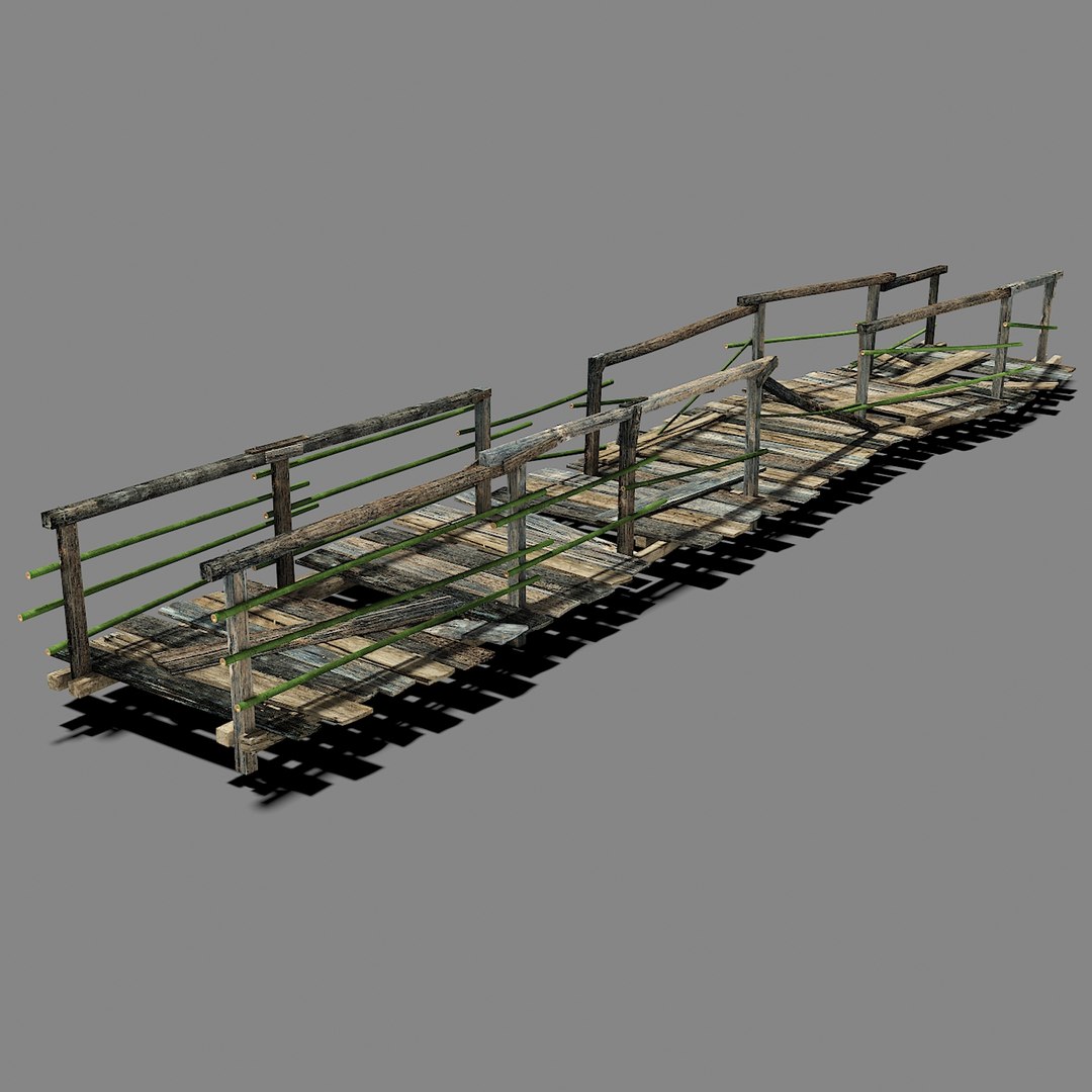 Old Plank Bridge 3d Max