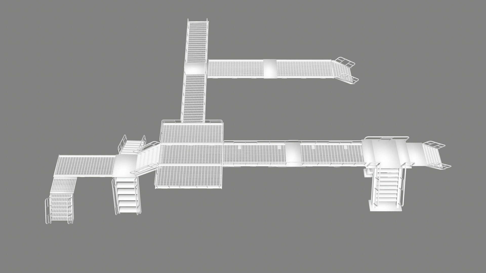 Ladder stairs 3D - TurboSquid 1297952