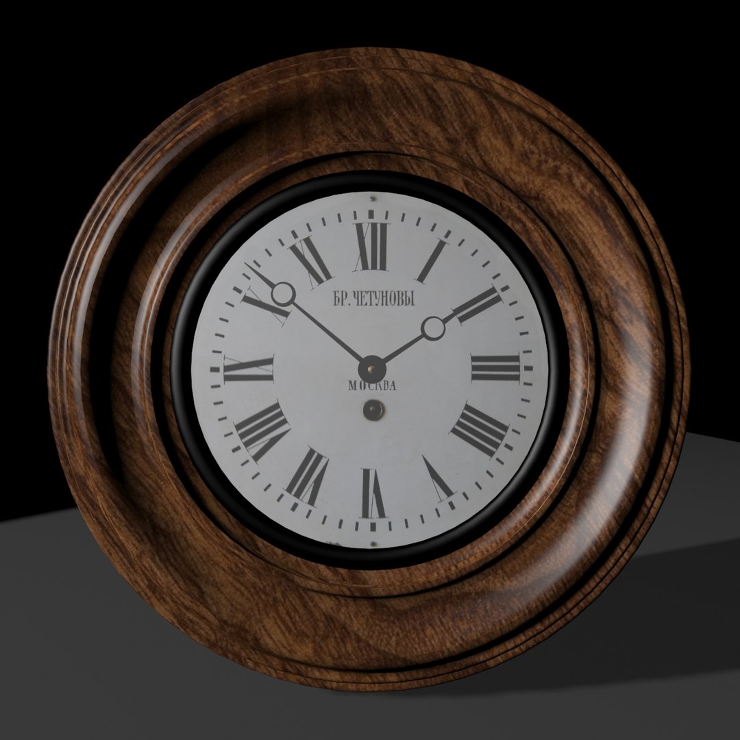 3d Model Antique Clocks