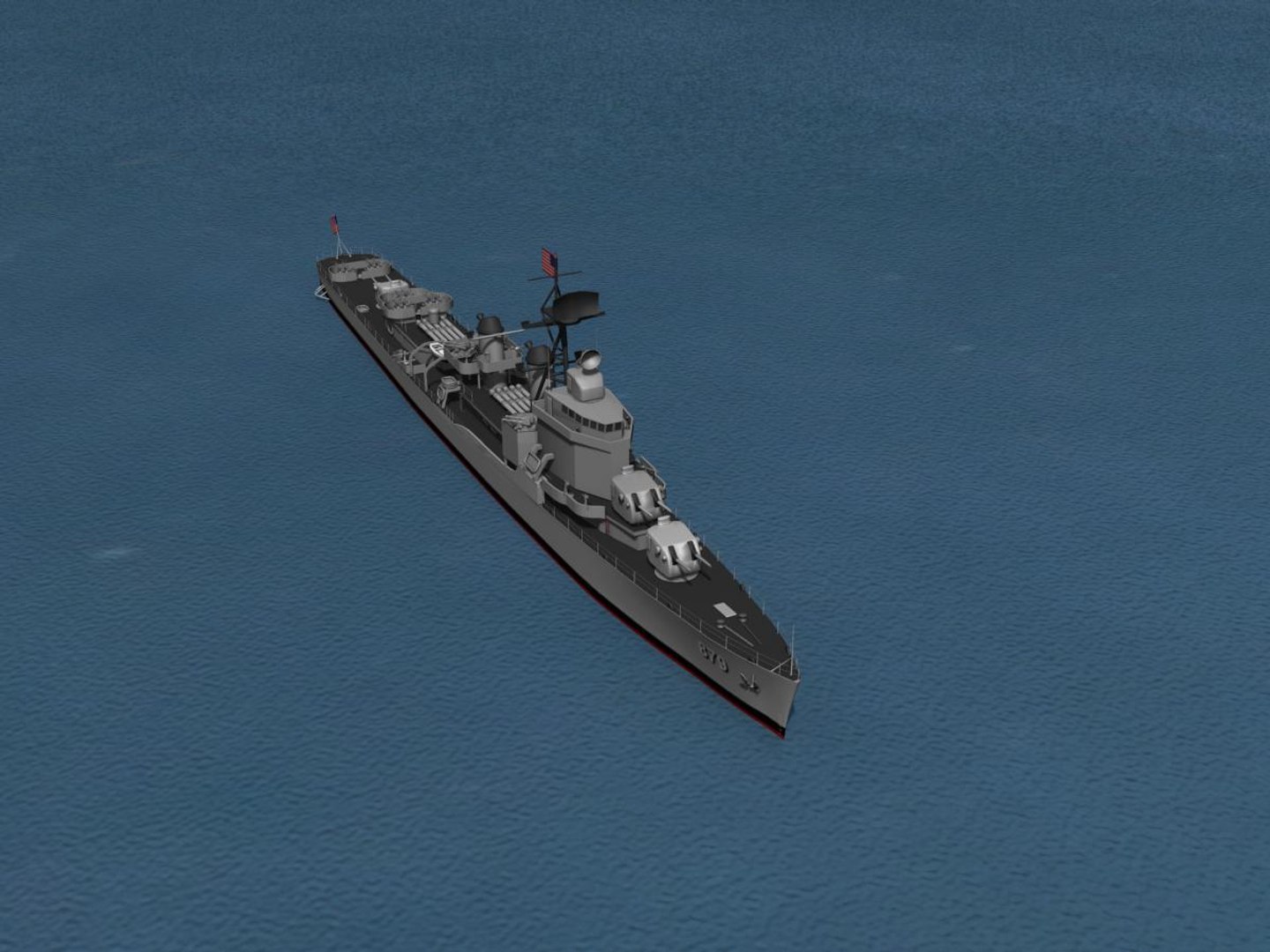 3d Gearing Class Destroyers Model