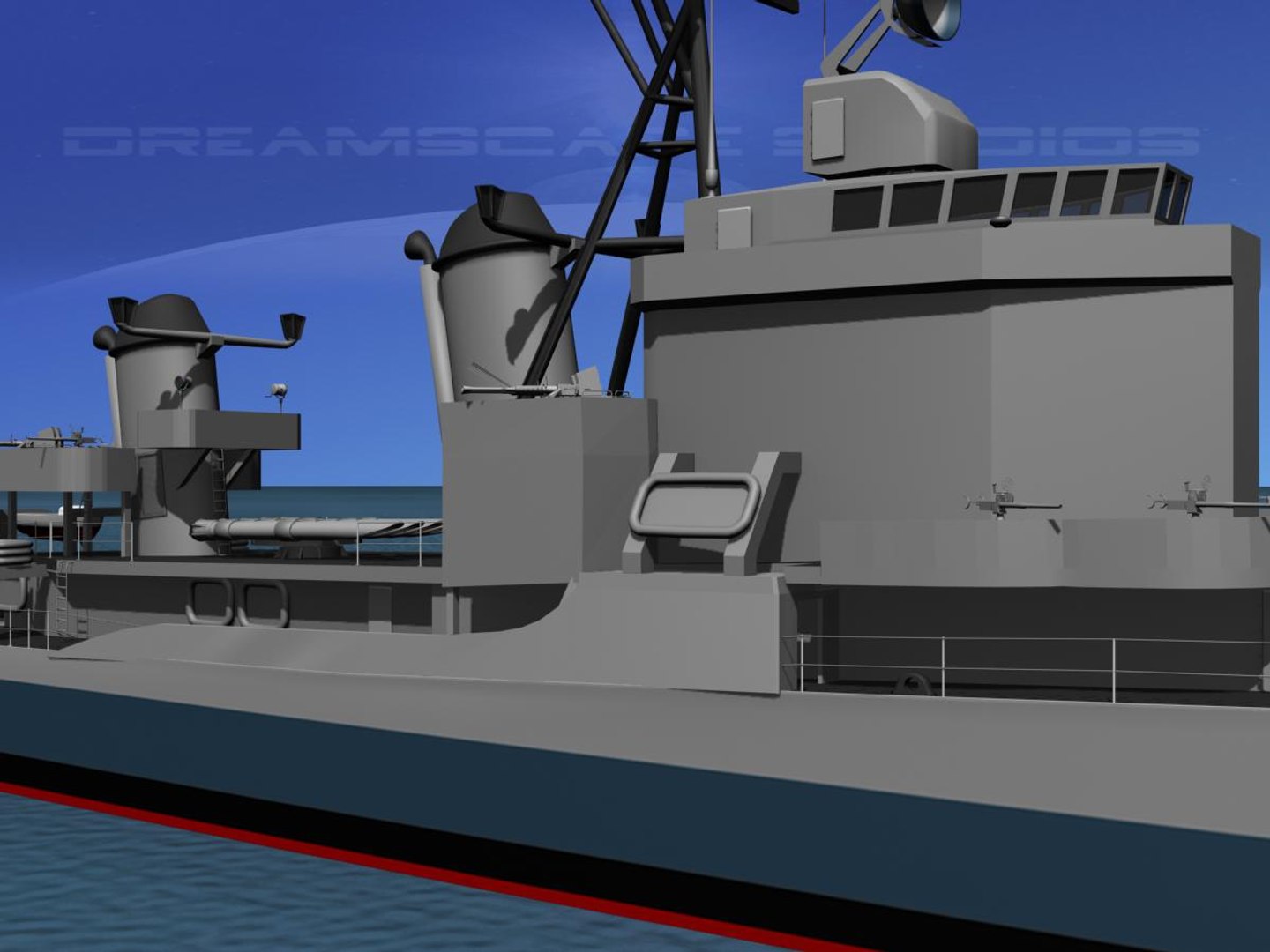 3d Gearing Class Destroyers Model