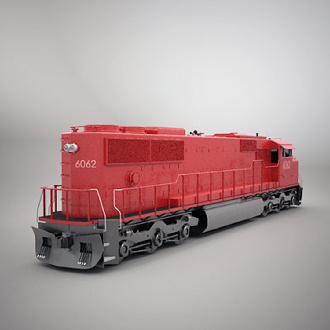3d Emd Sd60m Locomotive Model